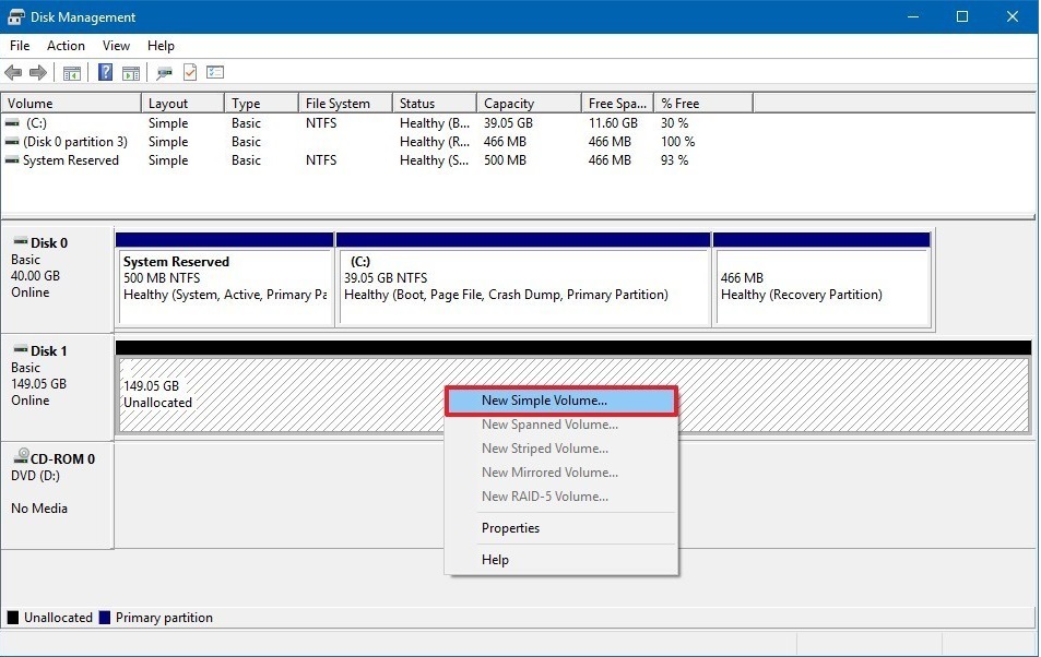 AC1225 Min harddisk genkendes ikke i Windows Stifinder – ACT