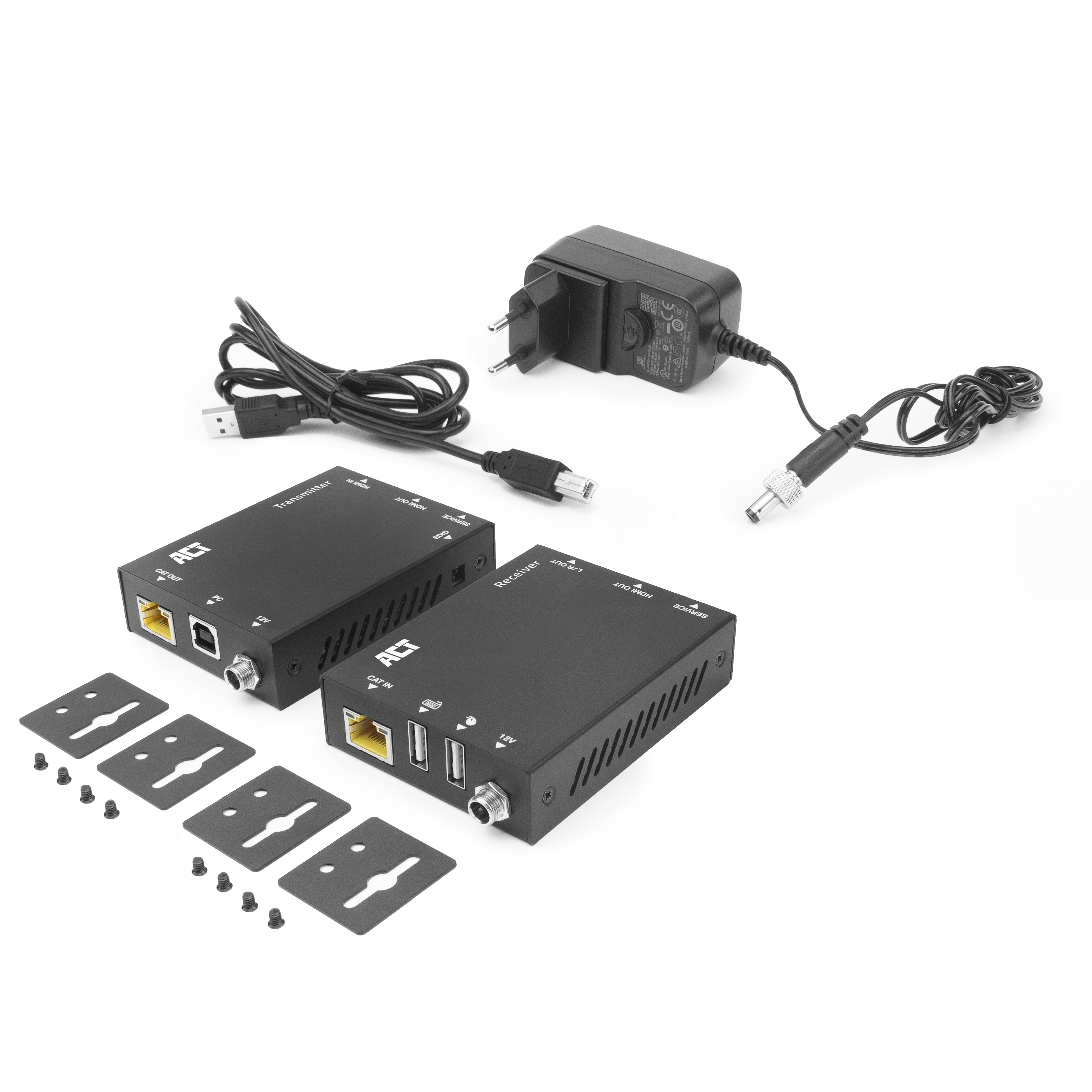 AC7815 4K HDMI 2.0 KVM extender set over CAT6A tot 70 meters – ACT