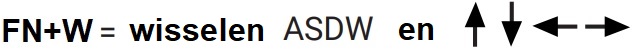 AC5610 In Windows zijn de A S W D Toetsen verwisseld met de pijltjes ...