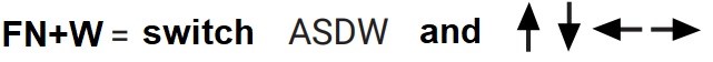 AC5605 A S W D Keys in Windows are swapped with arrow keys – ACT